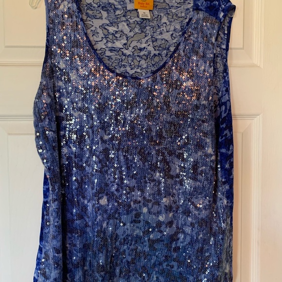 Ruby Rd. | Tops | Ruby Red Woman Sequined Tank | Poshmark